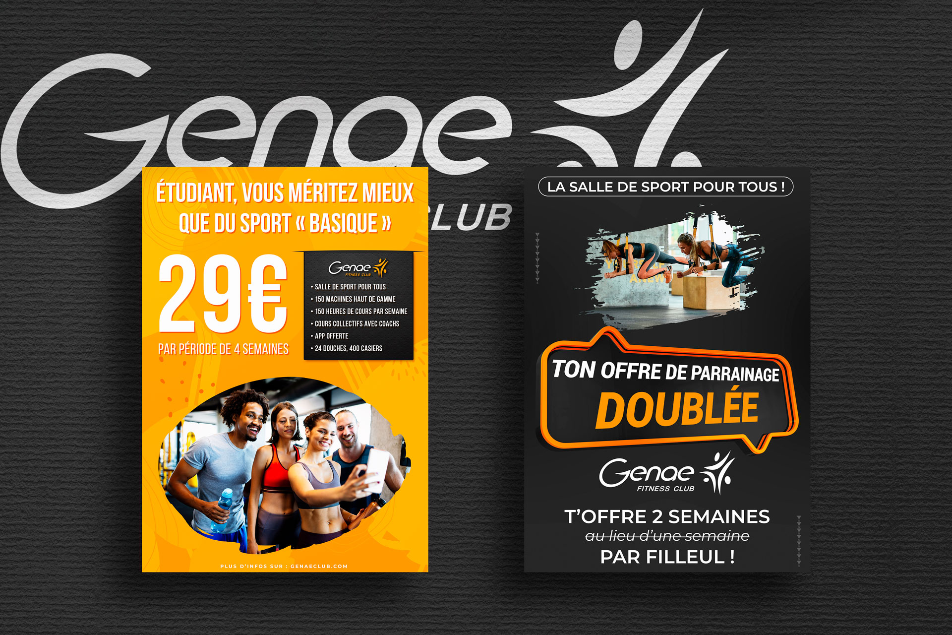 Affiche Genae - Parrainage - Création d'affiche publicitaire à Lyon